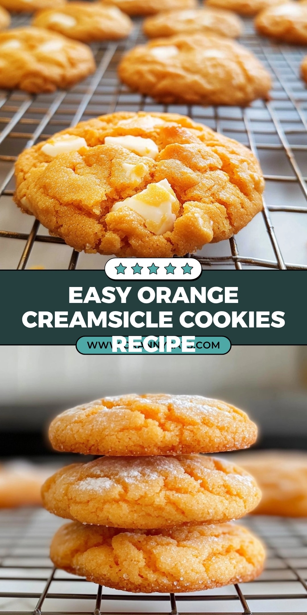 Orange Creamsicle Cookies Recipe - Nostalgic Zesty Treat
