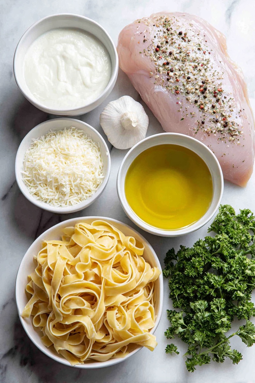 One Pot Chicken Alfredo Pasta: Creamy & Easy Dinner